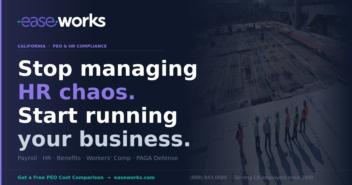 California New Hire Onboarding Checklist 2026 | Required Forms | Easeworks